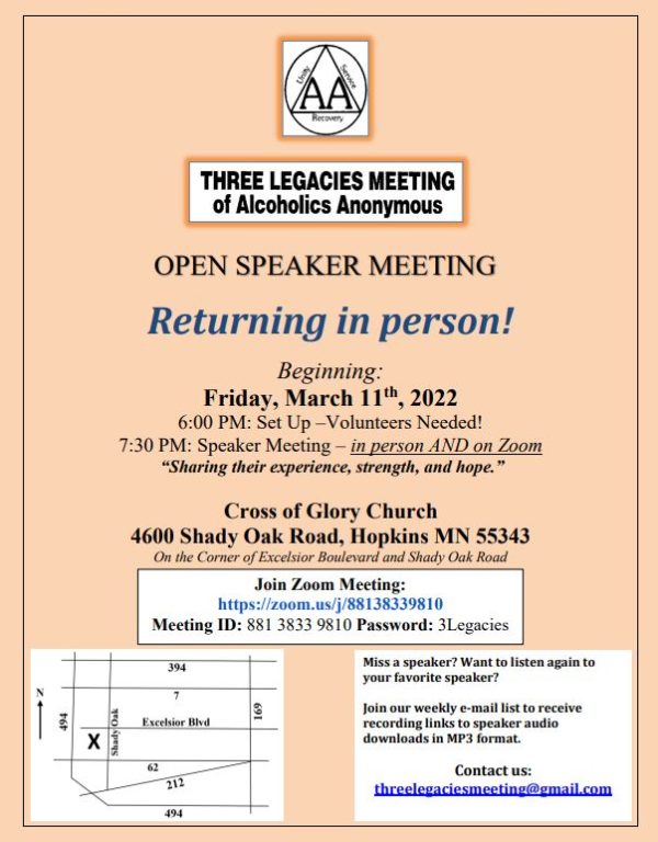 Three Legacies Open Speaker Meeting - Greater Minneapolis Intergroup ...